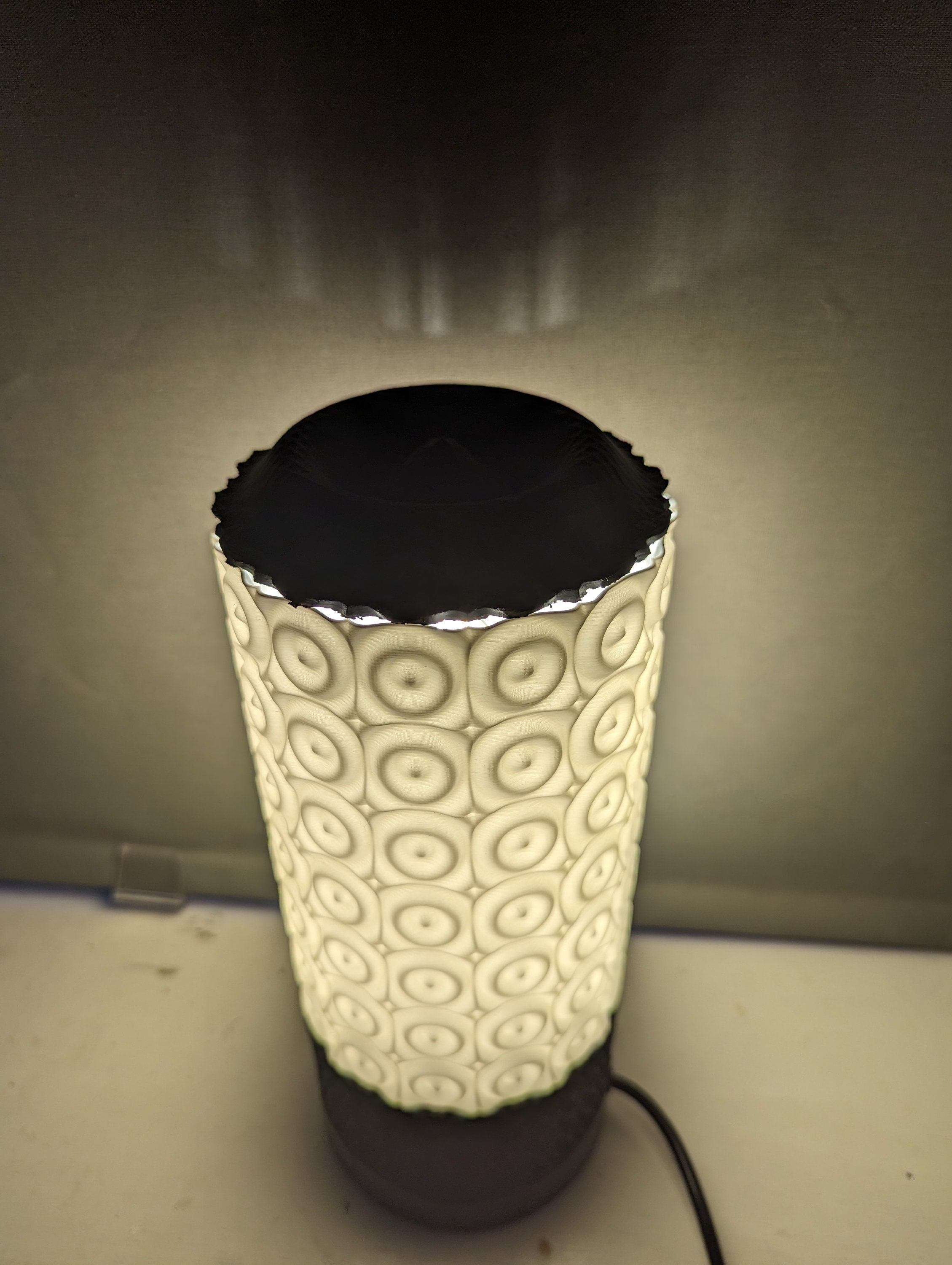 Waveform No. 1 Lamp - 3D Printed Lamp Modern Math Art Room Accent Light ...