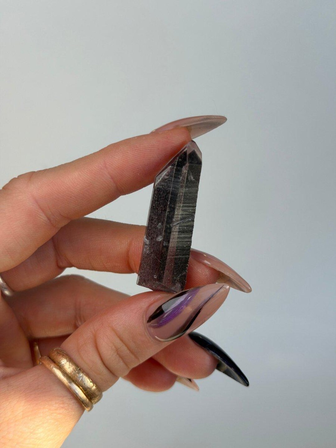 Specular Hematite Laser Quartz Point, A1 - Etsy