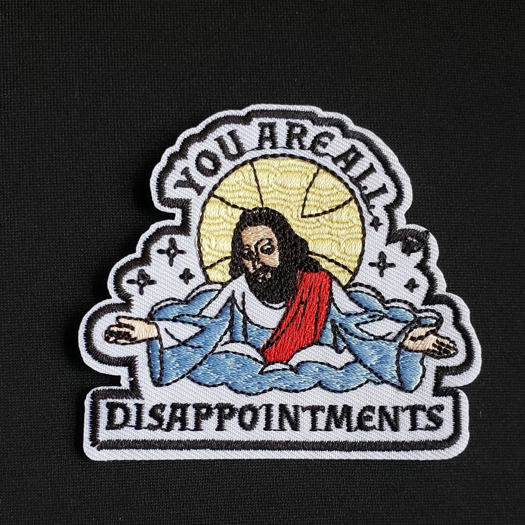 Jesus Iron on Patch Embroidered Applique Sewing Funny Gift Free ...