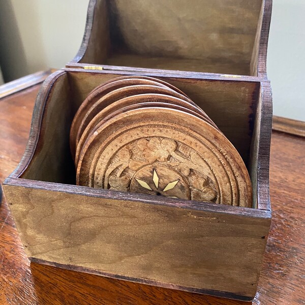 Hand Carved Coasters - Etsy