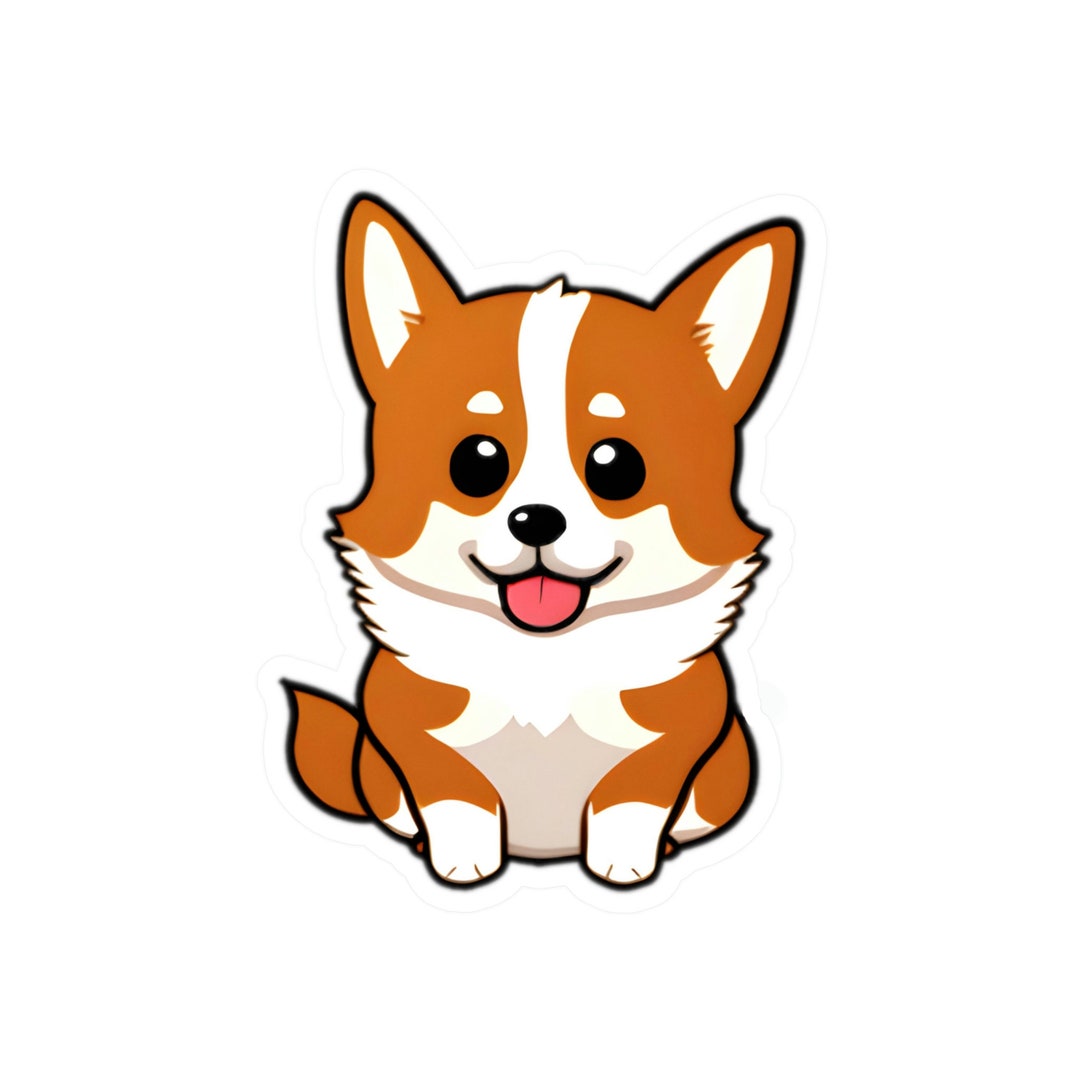 Cute Corgi Puppy Sticker - Etsy