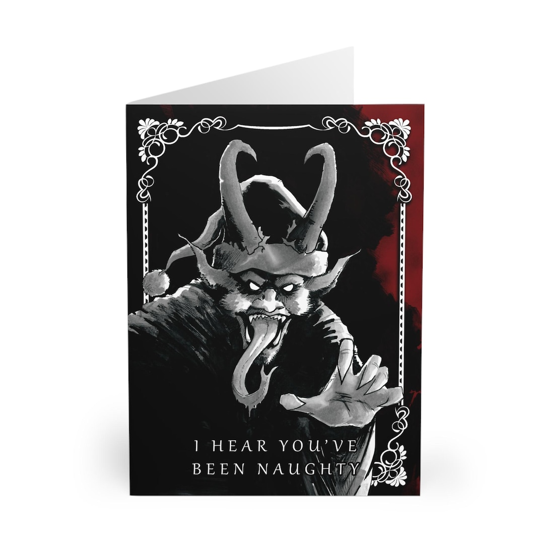 Merry Christmas From Krampus Holiday Card 5 Pack, i Hear You've Been ...
