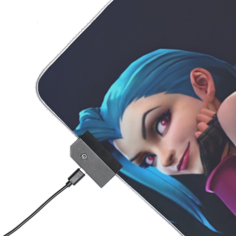 League of Legends Jinx RGB Desk Mat | Jinx LED Mousepad | Arcane Jinx ...