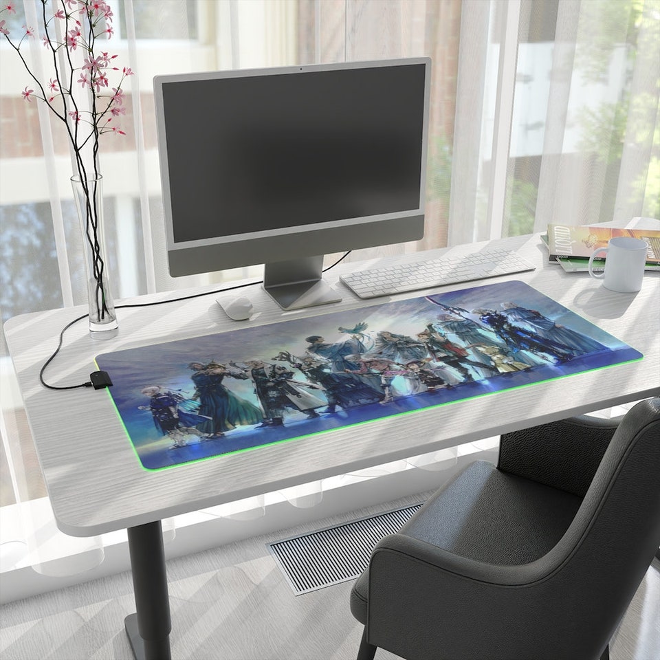 Final Fantasy XIV Endwalker RGB Desk Mat | Endwalker Credits Led Mouse ...