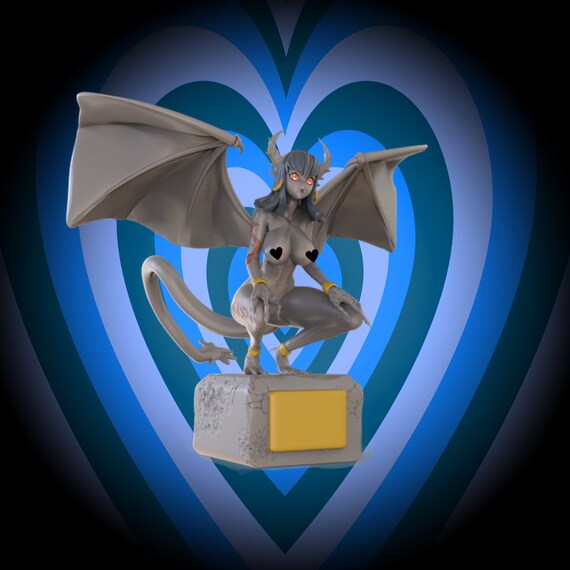 Sexy Gargoyle Girl Pinup Nsfw Monster Girl Fantasy Mini Etsy Ireland