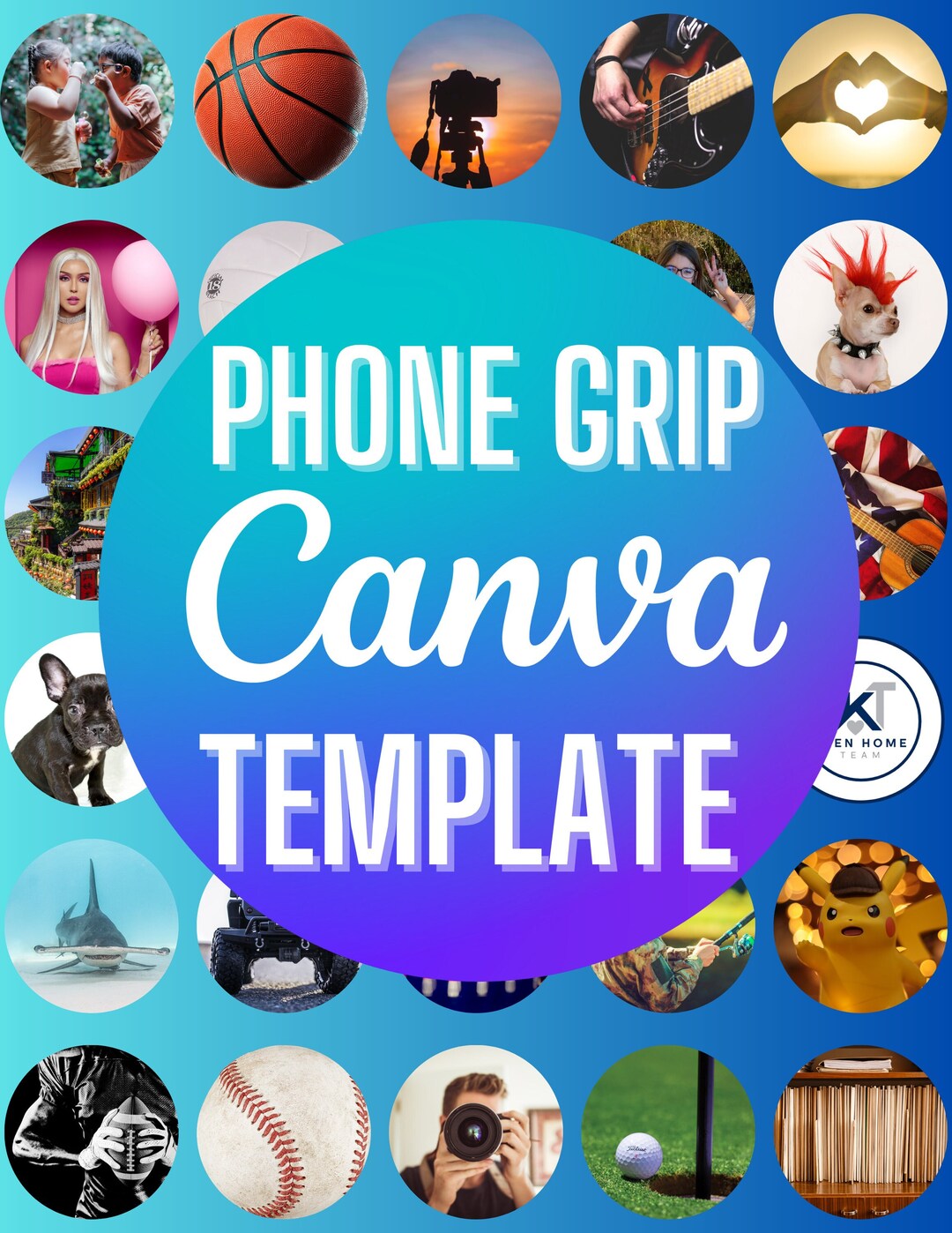 1.53" Phone Grip Canva Template for Sublimation, Cricut and More! - Etsy