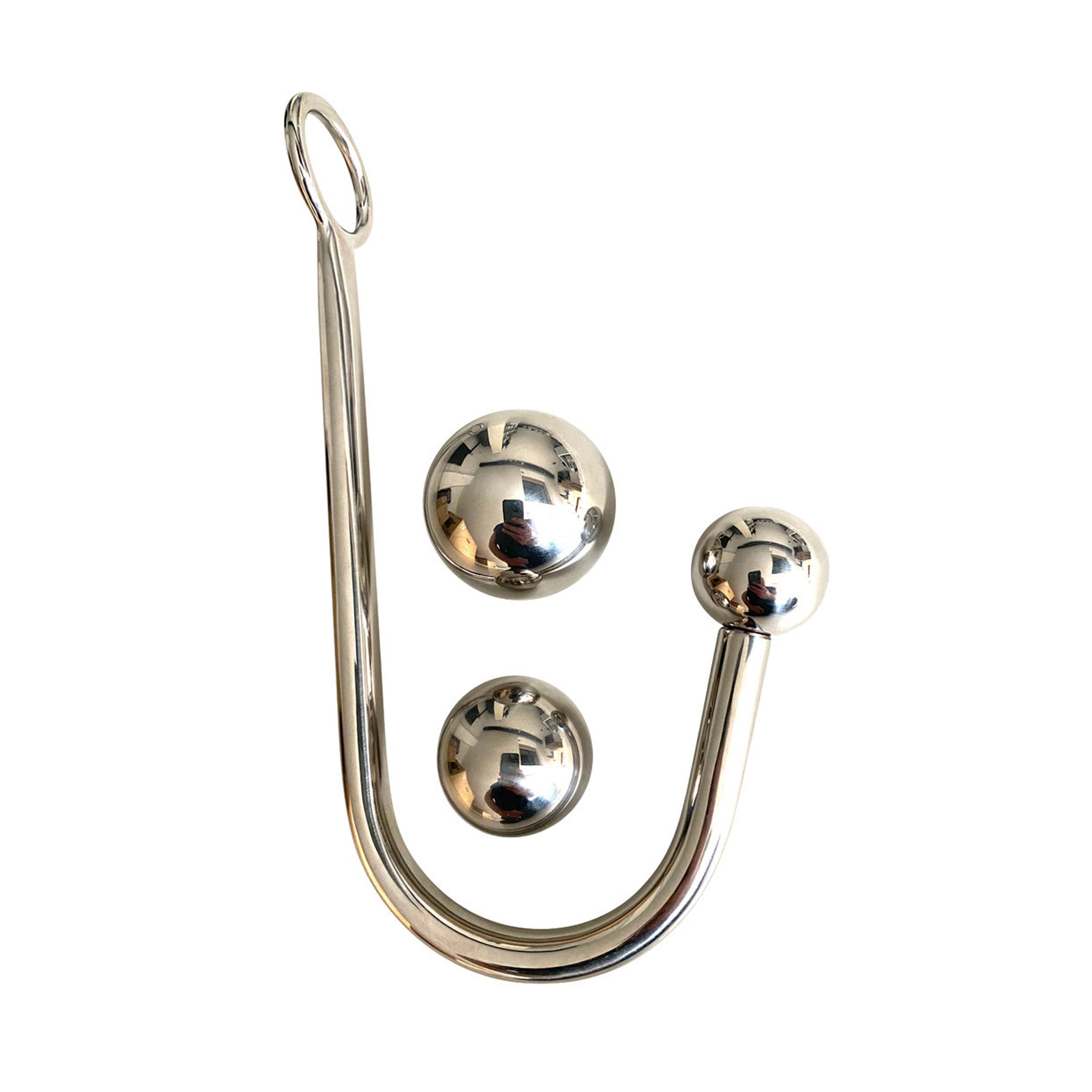 Metal Bondage Anal Hook Set With 3 Balls 30 Mm 40 Mm 50 Mm Etsy