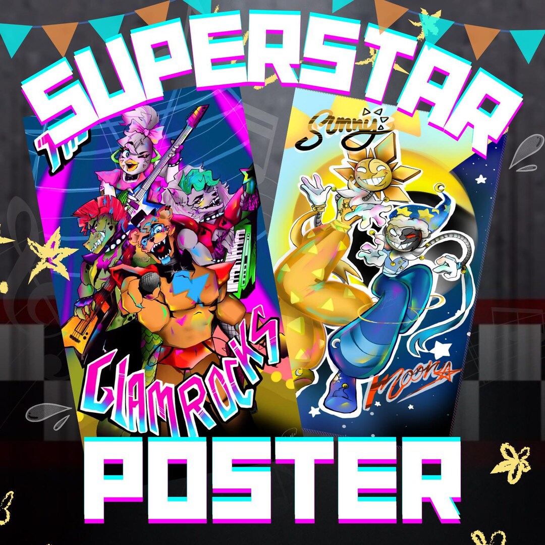 Glamrocks FNAF Poster - Etsy