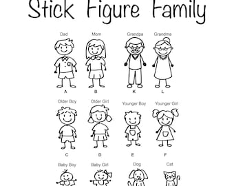 TOTOMO 10pc Family Sticker Decal for Car Window & Bumper, Pet Dog Cat ...