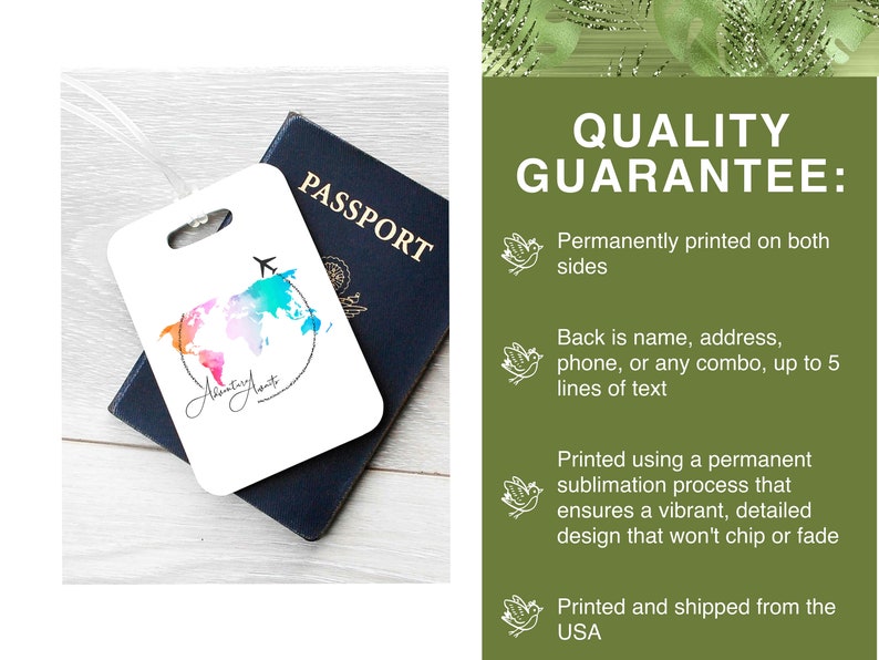 Lets Go Luggage Tag Go Luggage Tag Travel Custom Bag Tag Vacation ...