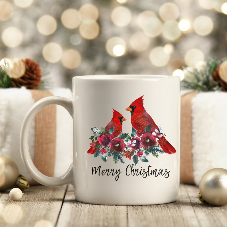 Christmas Cardinal Coffee Mug: Funny Bird Xmas Gift - Etsy
