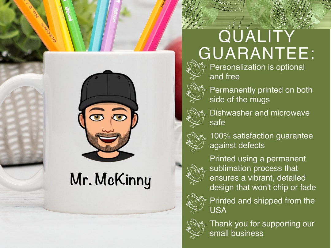 Bitmoji Coffee Mug | Personalized Bitmoji Ceramic Coffee Mug | Funny ...