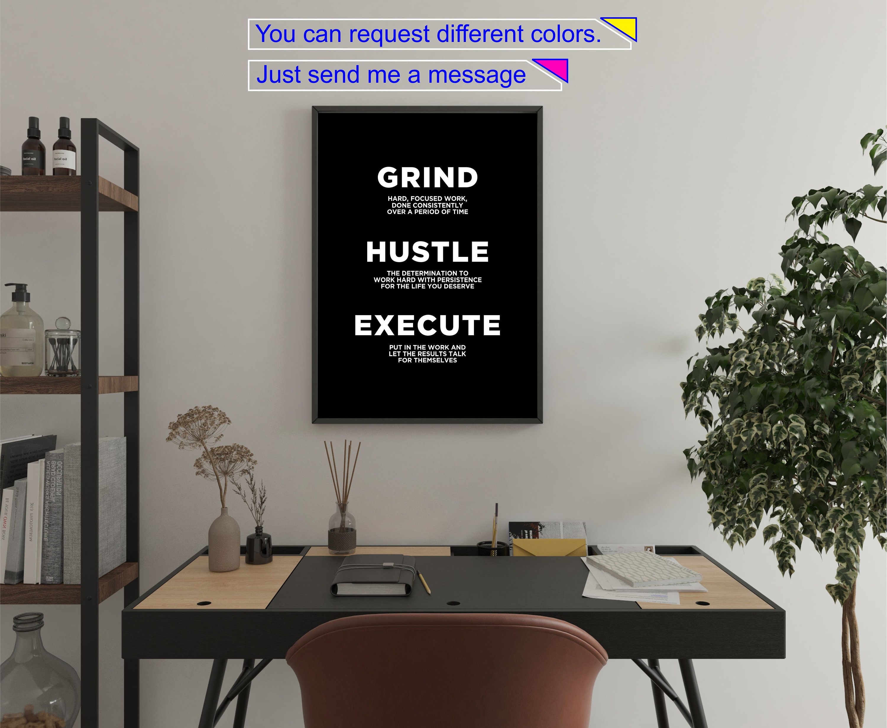 Grind Hustle Execute Definition Print, Office Decoration, Inspirational ... Grind Hustle Execute Definition Print, Office Decoration, Inspirational ...