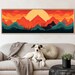 Long Horizontal Retro Psychedelic Art, 1970's Poster, Panoramic Boho ...