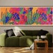Long Horizontal Flowers Wall Art Colorful Floral Print - Etsy