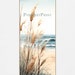 Coastal Wall Art Beach Grass Painting Long Vertical Seaside - Etsy