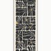 Long Narrow Art Set of 3, Abstract Black and Yellow Wall Art, Wide Art ...
