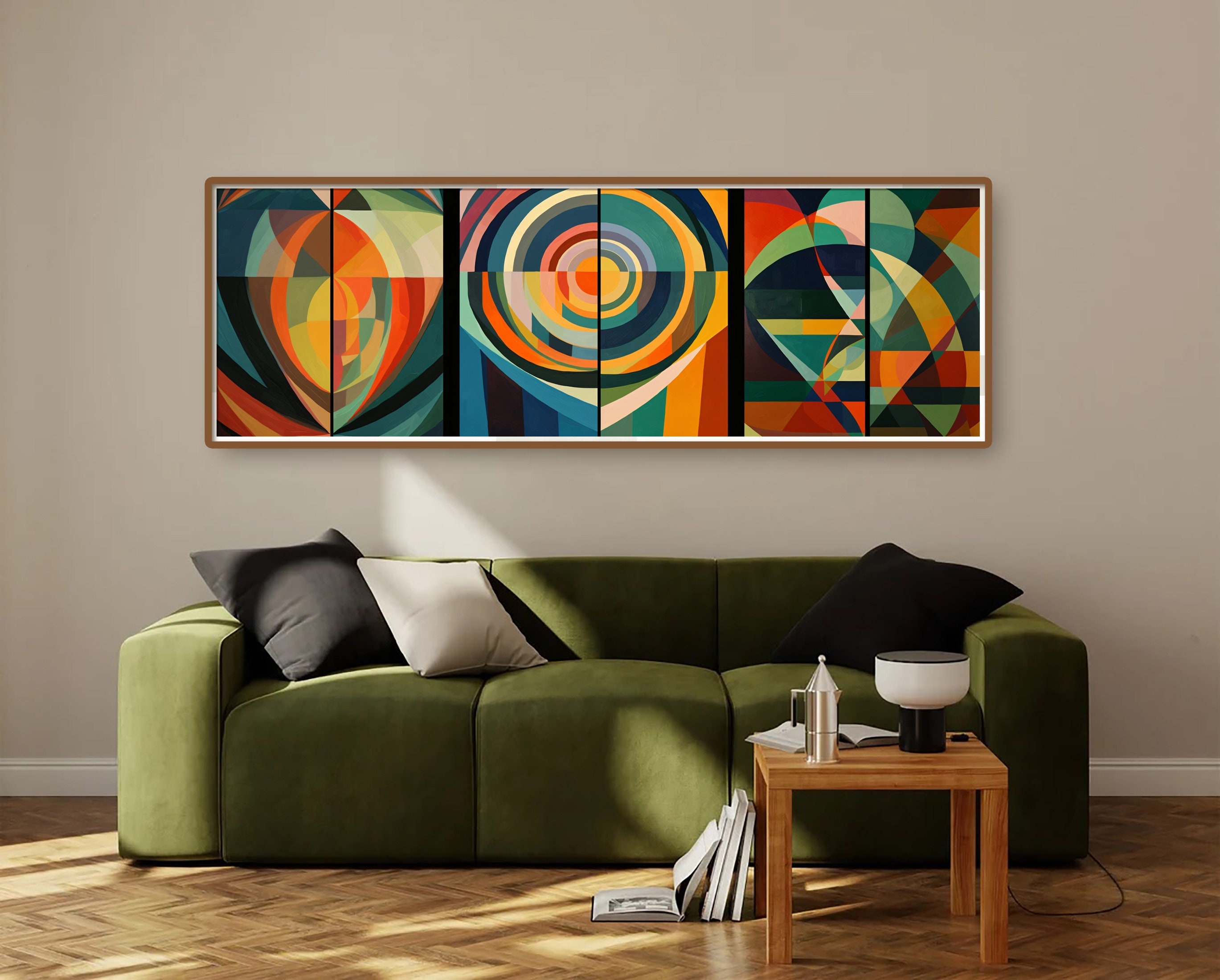 Abstract Long Horizontal Wall Art Abstract Panoramic - Etsy