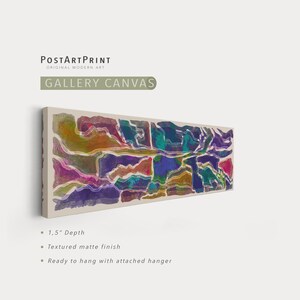 Abstract Panoramic Canvas Art: Long Horizontal Wall Decor - Etsy