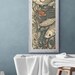 Fish Art Print, Long Narrow Decor, Shoal of Fhish, Nautical Poster ...