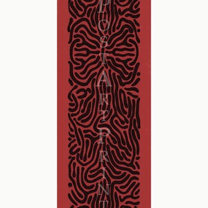 Abstract Long Horizontal Wall Art, Mid Century Modern, Panoramic Long ...