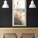 Coastal Wall Art, Beach Grass Painting, Long Vertical Seaside Landscape ...