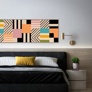 Geometric Long Horizontal Wall Art Long Narrow Poster Wide - Etsy