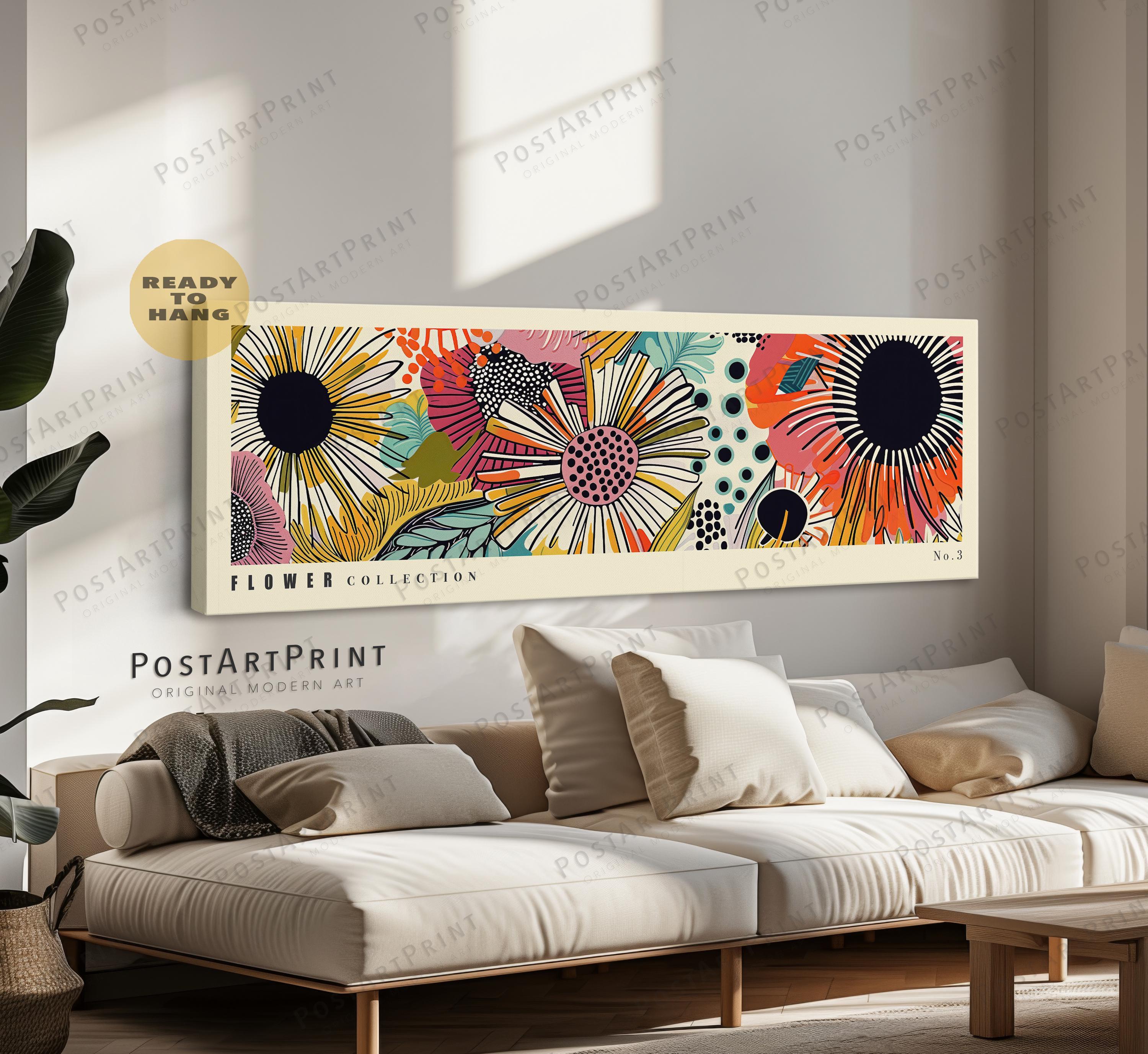 Floral Panoramic Art: Long Horizontal Flowers Market Print - Etsy