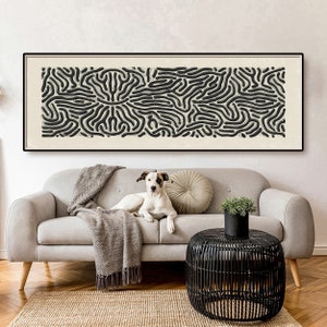 Panoramic Long Narrow Poster Abstract Long Horizontal Wall Art, Mid ...