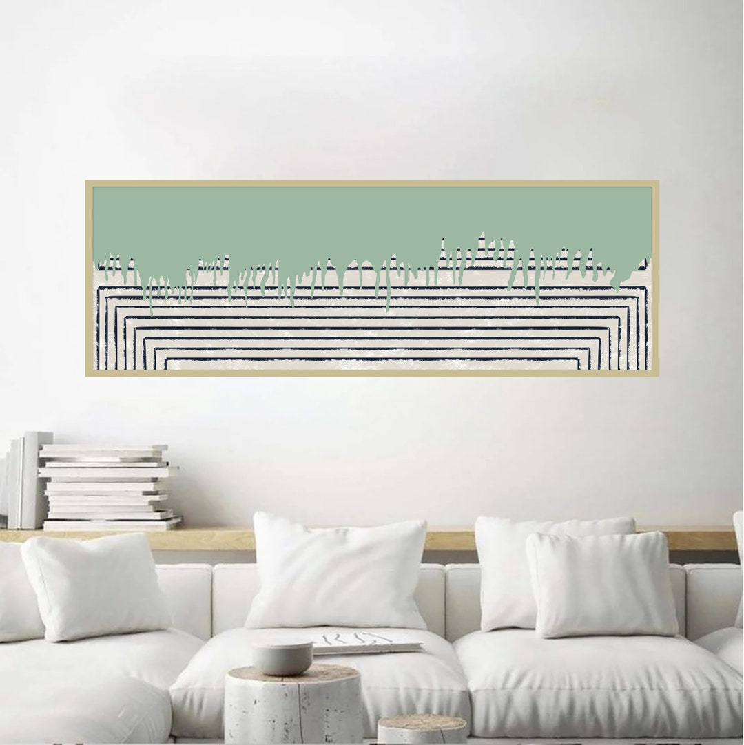 Wide Art Print, Abstract Long Horizontal Wall Art, Original Art ...