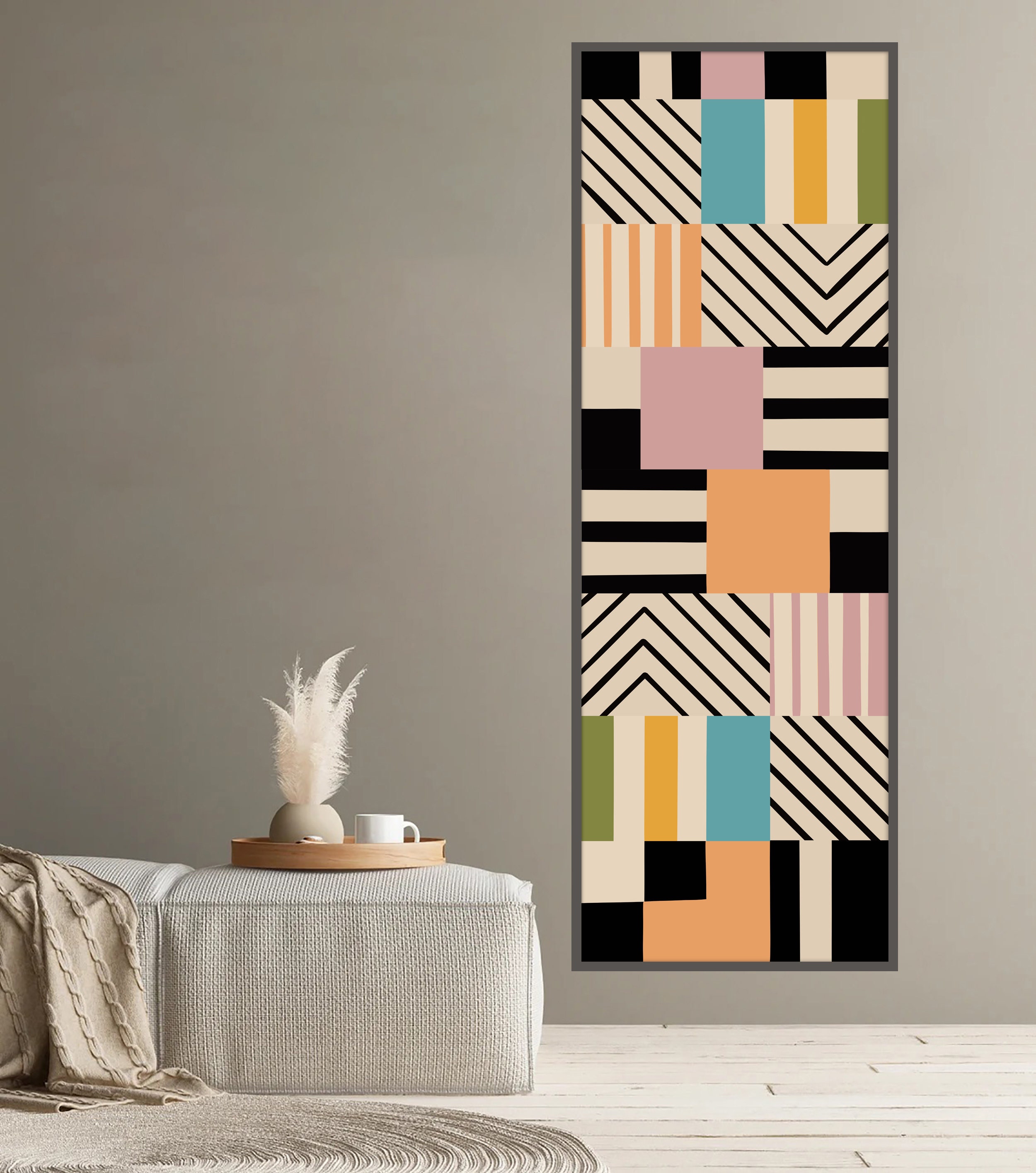 Geometric Long Horizontal Wall Art Long Narrow Poster Wide - Etsy Australia