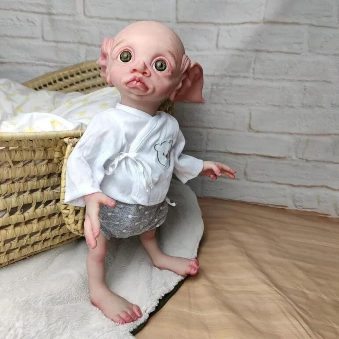 17-inch Reborn Fairy Elf Baby Doll Handmade Lifelike Newborn Art Doll ...