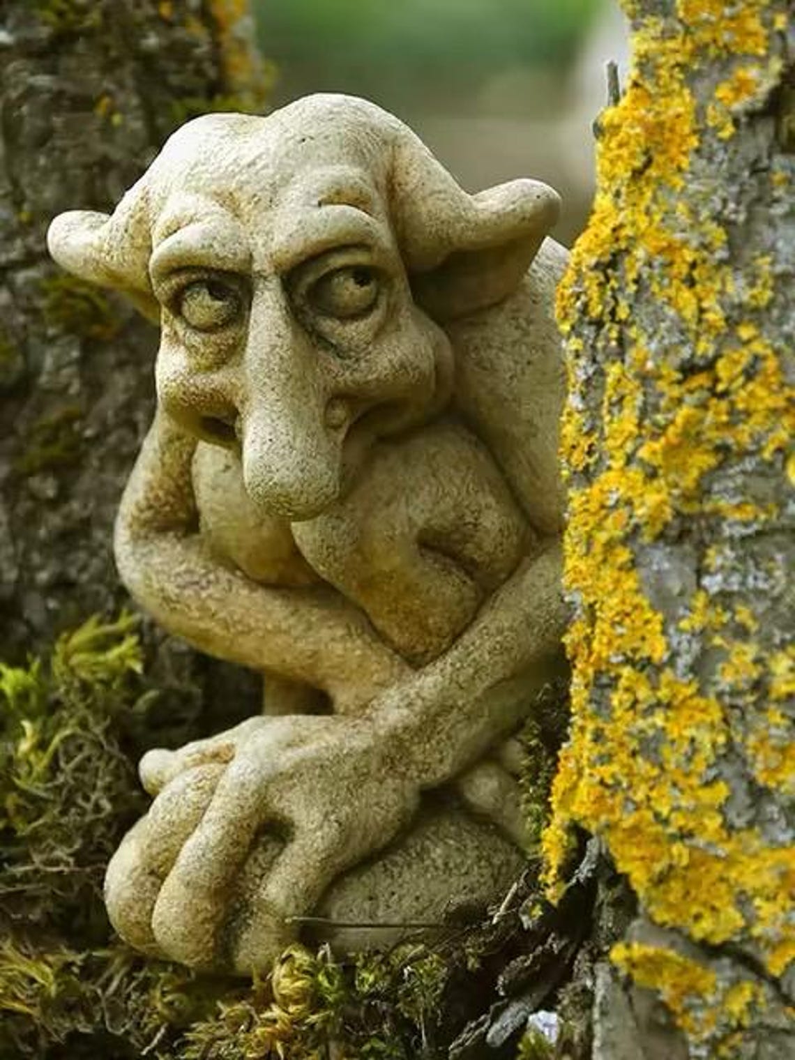 Gothic Troll Sculpture Cast Stone Gothic Troll Sculpture Stone Statue ...