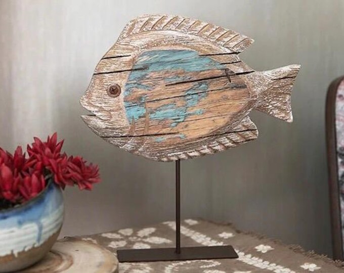 Chalkware Fish Plaques, Miller Studios Fish Wall Hangings, White ...