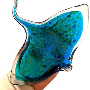 Handmade Glass Blown Stingray Figurine Exquisite Marine Animal ...