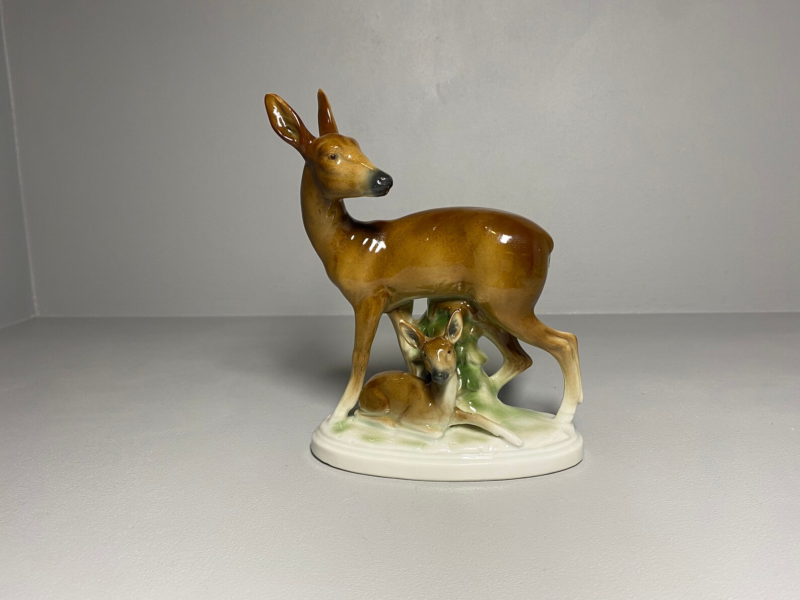 Fasold & Stauch Porcelain Figurine FASOLD STAUCH Deer With Fawn 1940s ...