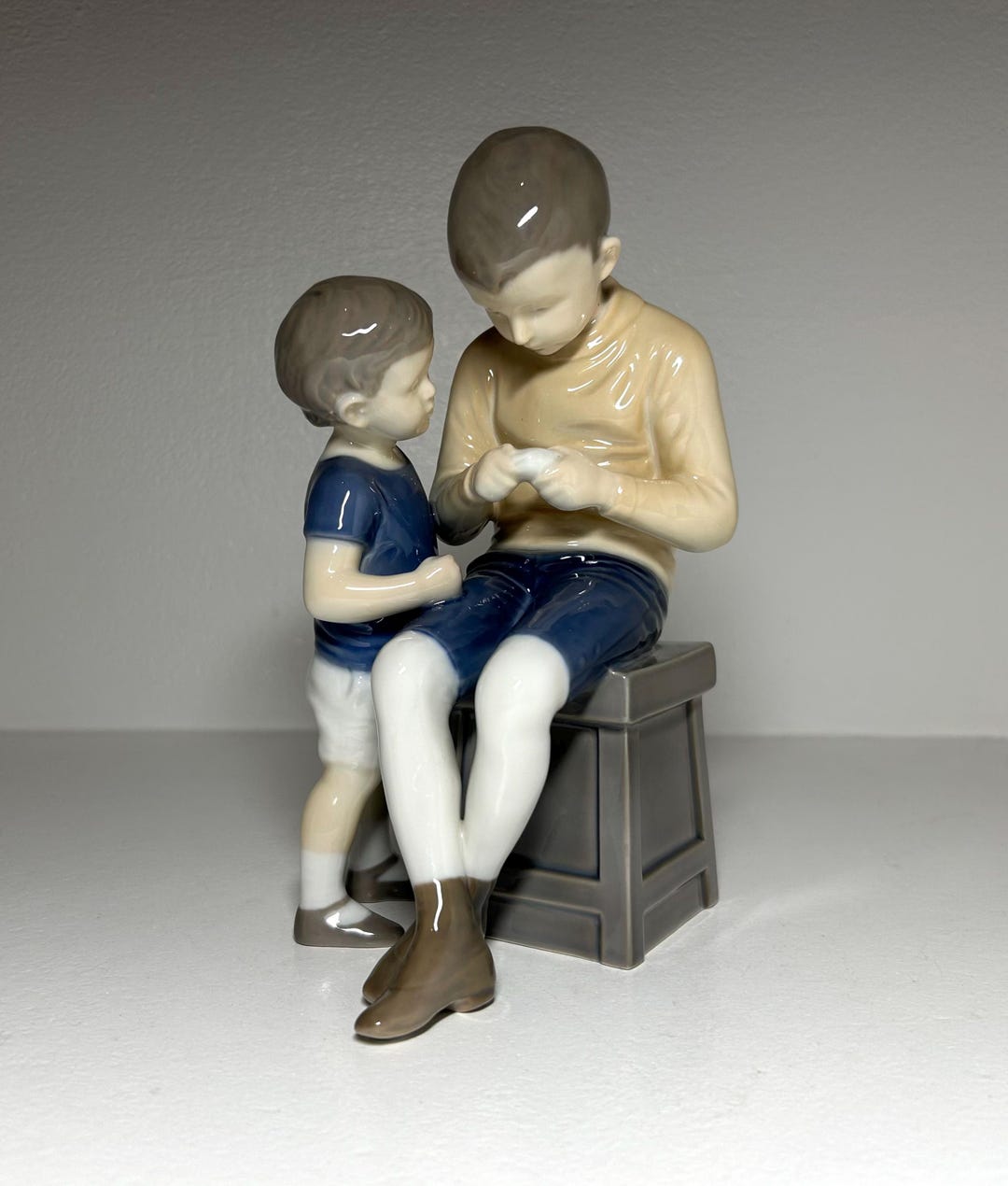 Vintage Bing & Grondahl Porcelain Figurine: Tom and Willy, Brothers ...