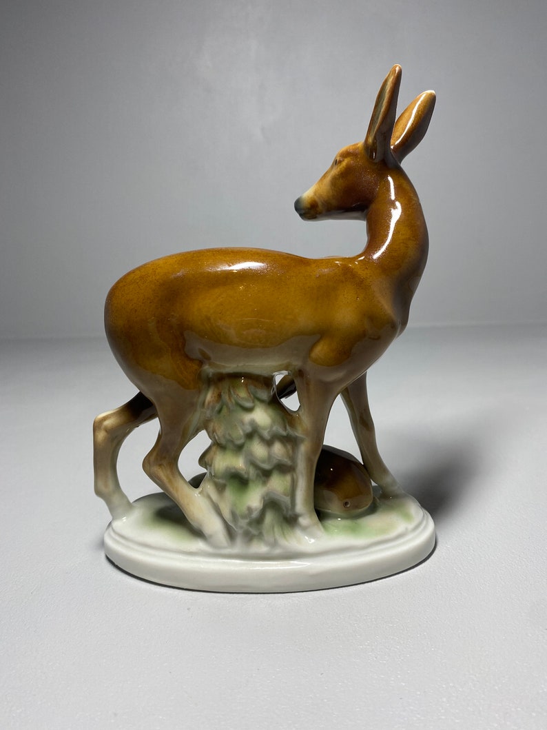 Fasold & Stauch Porcelain Figurine FASOLD STAUCH Deer With Fawn 1940s ...