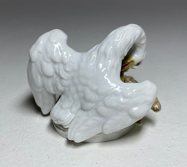 Rare Meissen Germany Porcelain Figurine Swan With Babies, Antique ...