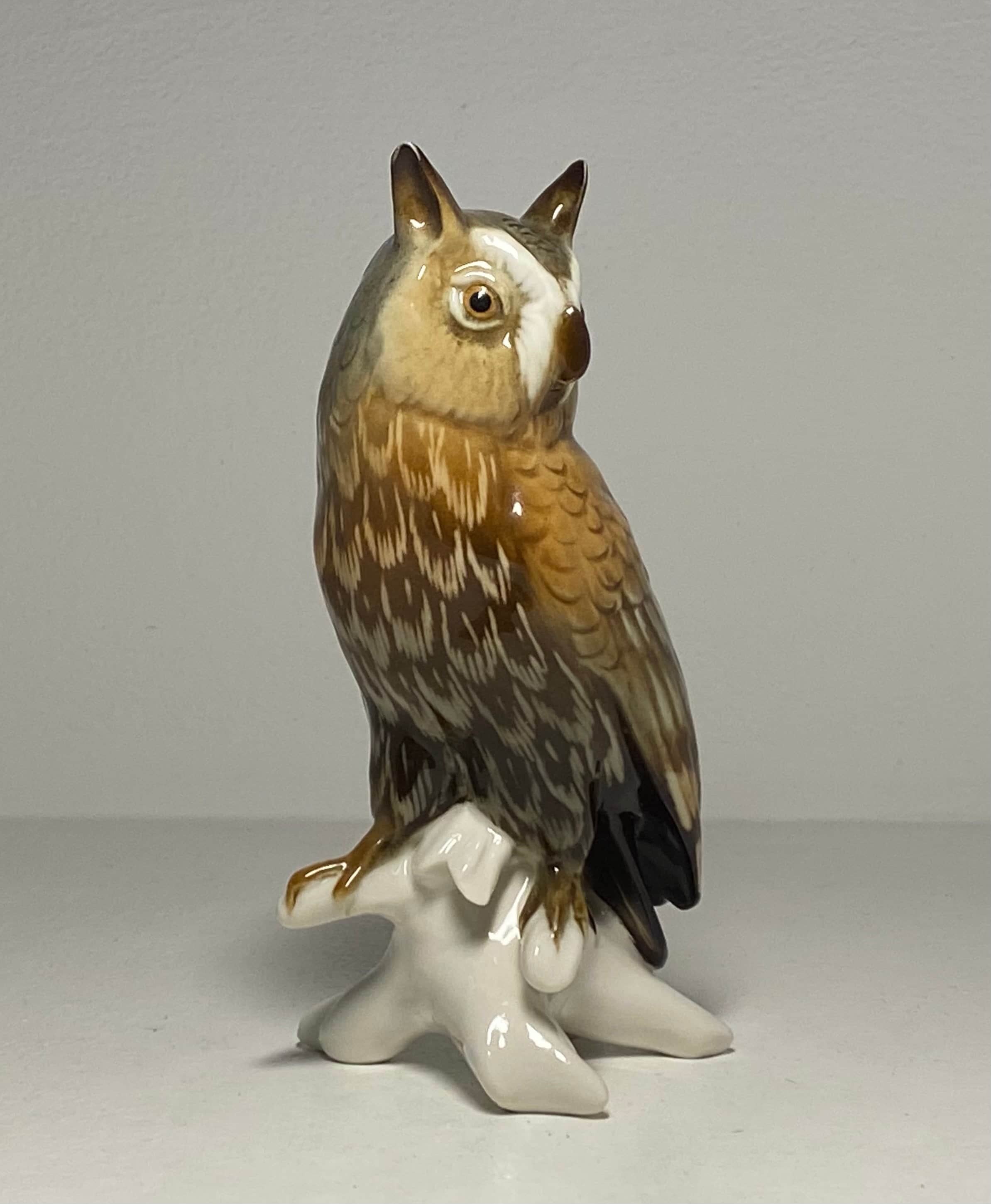 Karl Ens Germany Porcelain Figurine LONG EARED OWL - Etsy