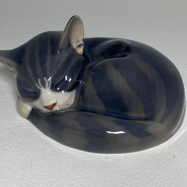 Royal Copenhagen Porcelain Cat Figurines - Etsy