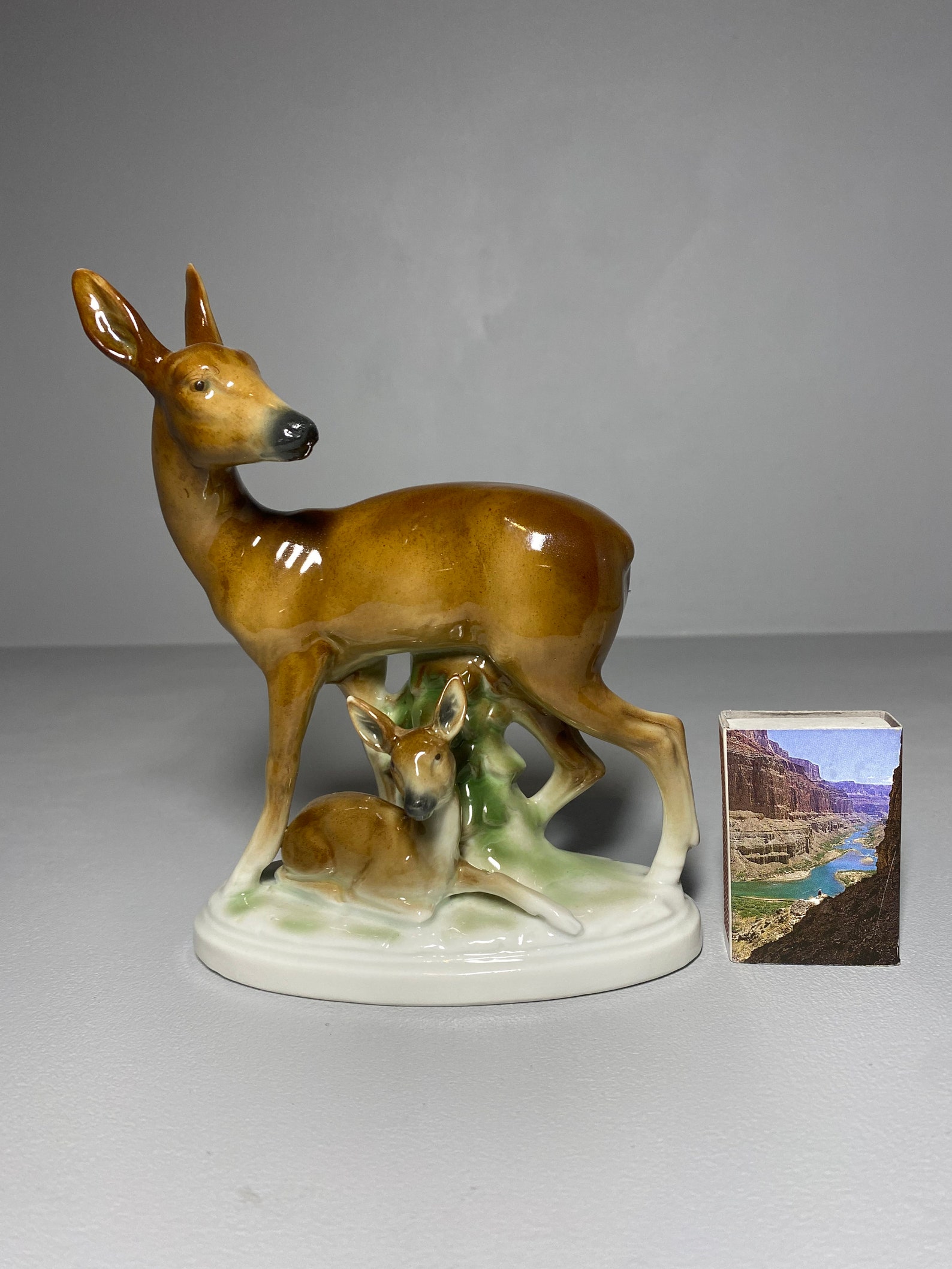 Fasold & Stauch Porcelain Figurine FASOLD STAUCH Deer With Fawn 1940s ...