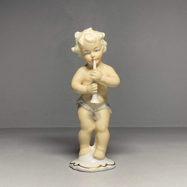 Porcelain Boy With Flute - Etsy