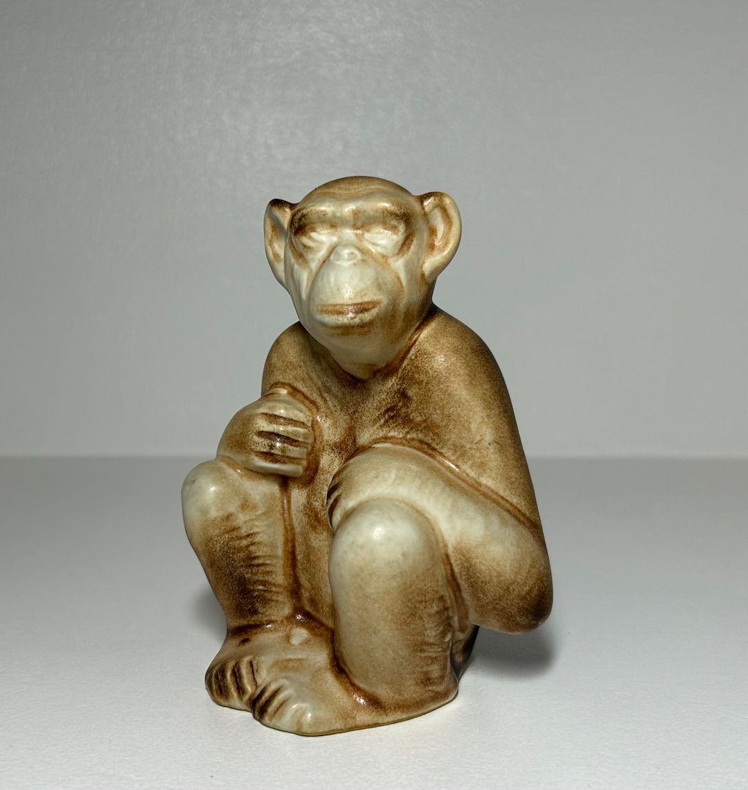 Arabia Finland Ceramic Figurine Monkey 13 Cm - Etsy
