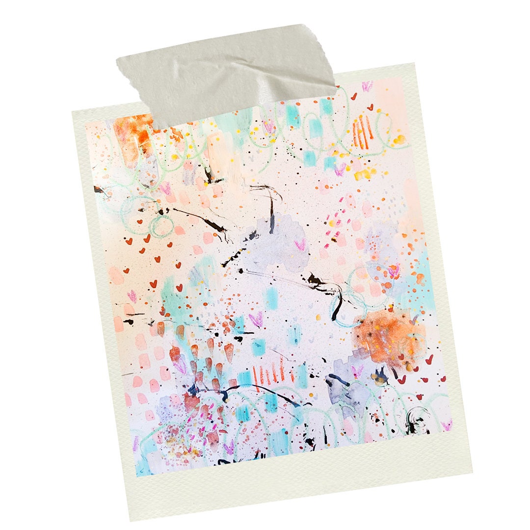 Digital Abstract Art Background Paper Bundle Junk Journal Paper Digital ...