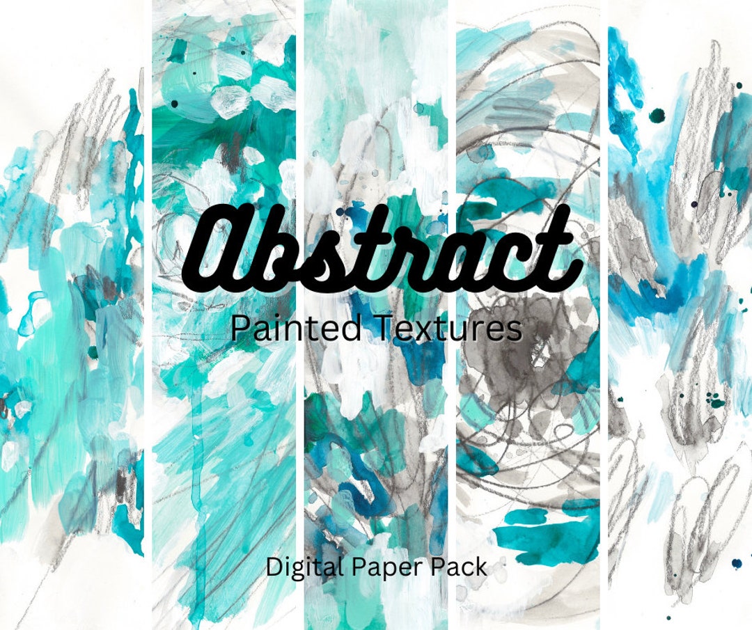 Digital Paper Pack --made With[original Art]/abstract Mixed Media Art ...