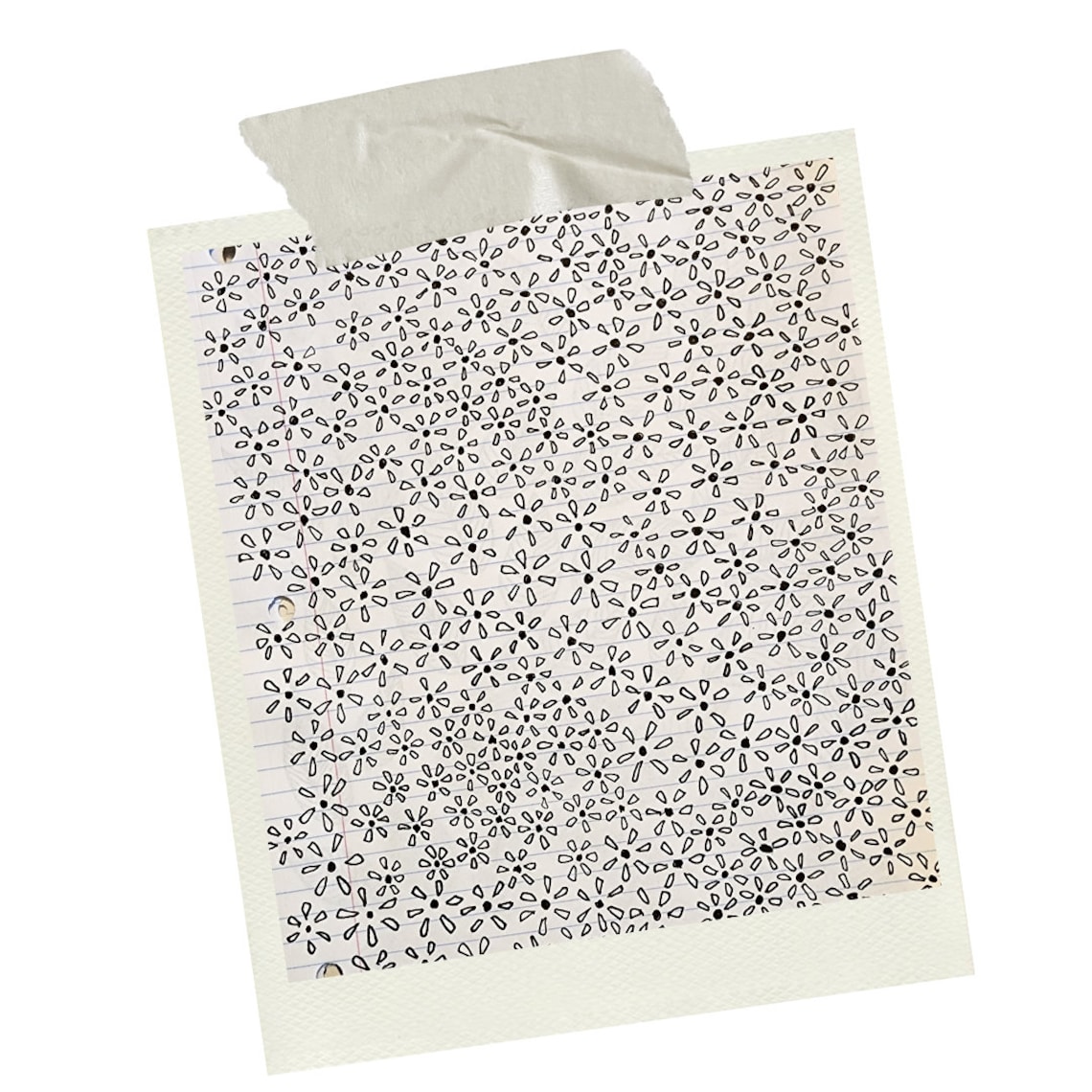 Digital Paper Pack --made With[original Art]/black and White/hand Drawn ...