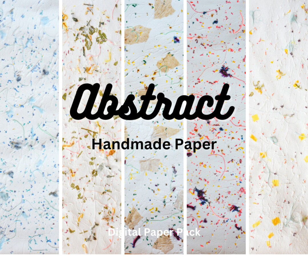 Handmade Paper - Abstract Digital Paper Pack (digital Download) - Etsy