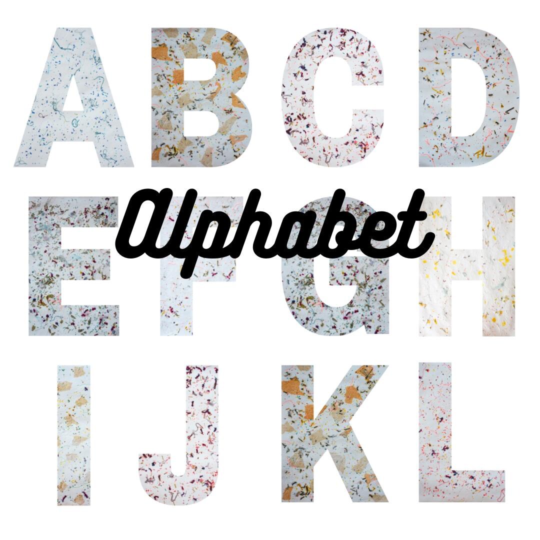 Digital Alphabet Printable Ephemera/art Print/collage Paper - Handmade ...