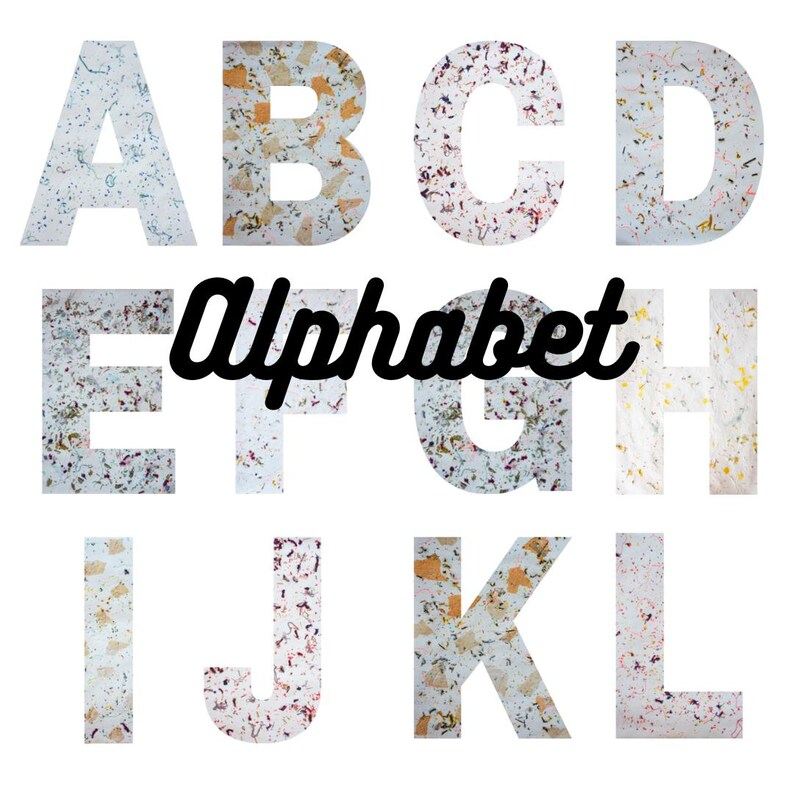 Digital Alphabet Printable Ephemera/art Print/collage Paper - Handmade ...